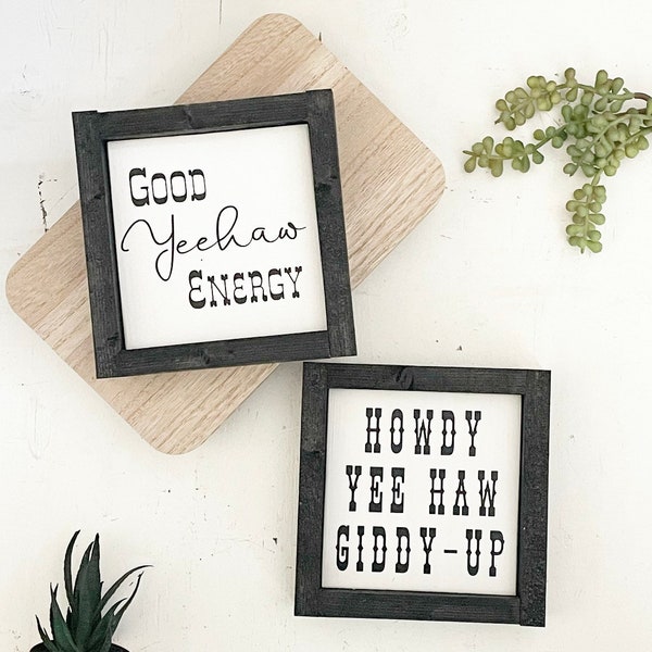 Yee Haw Sign - Etsy
