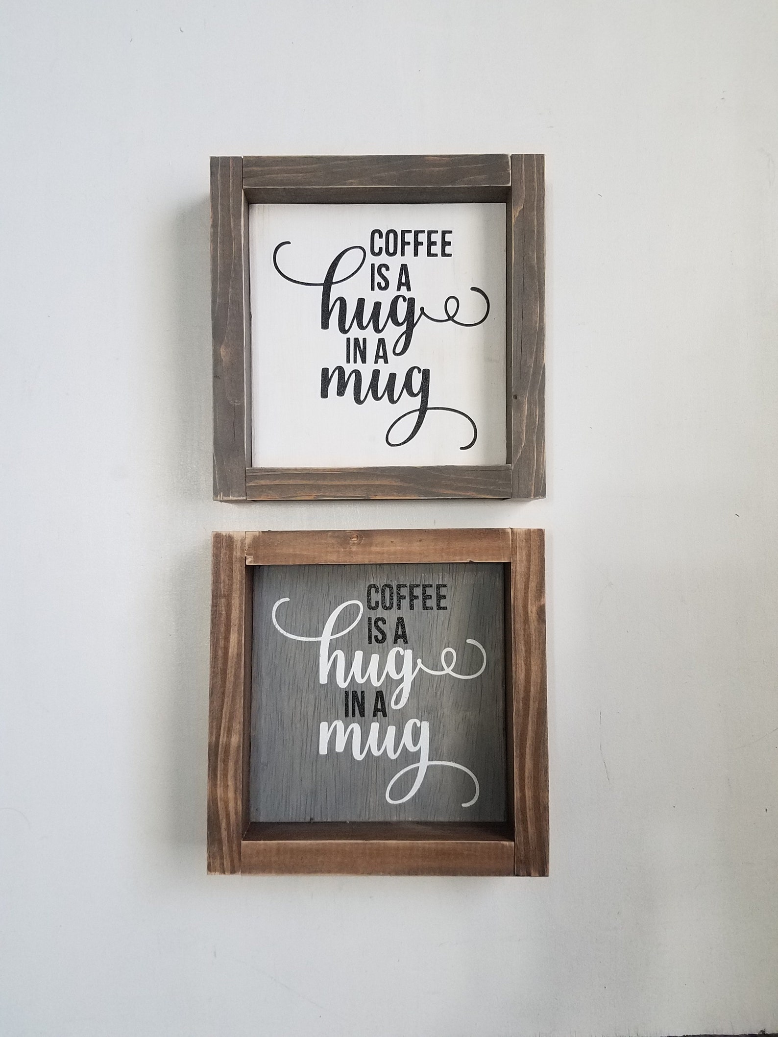 Coffee is A Hug in A Mug Handmade Wood Sign Rae Dunn Coffee - Etsy