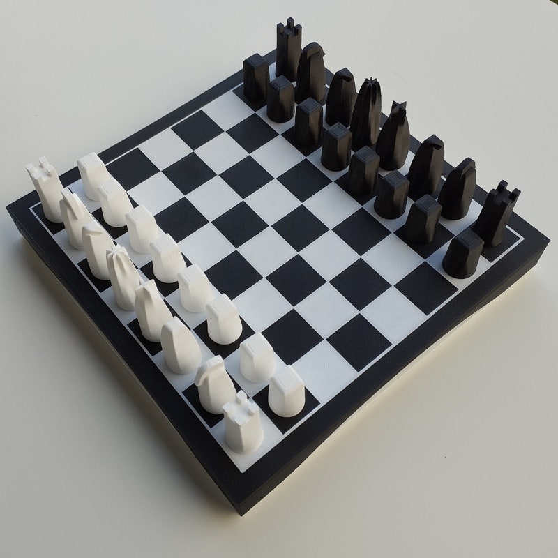 Minimalist Chess Set - Etsy