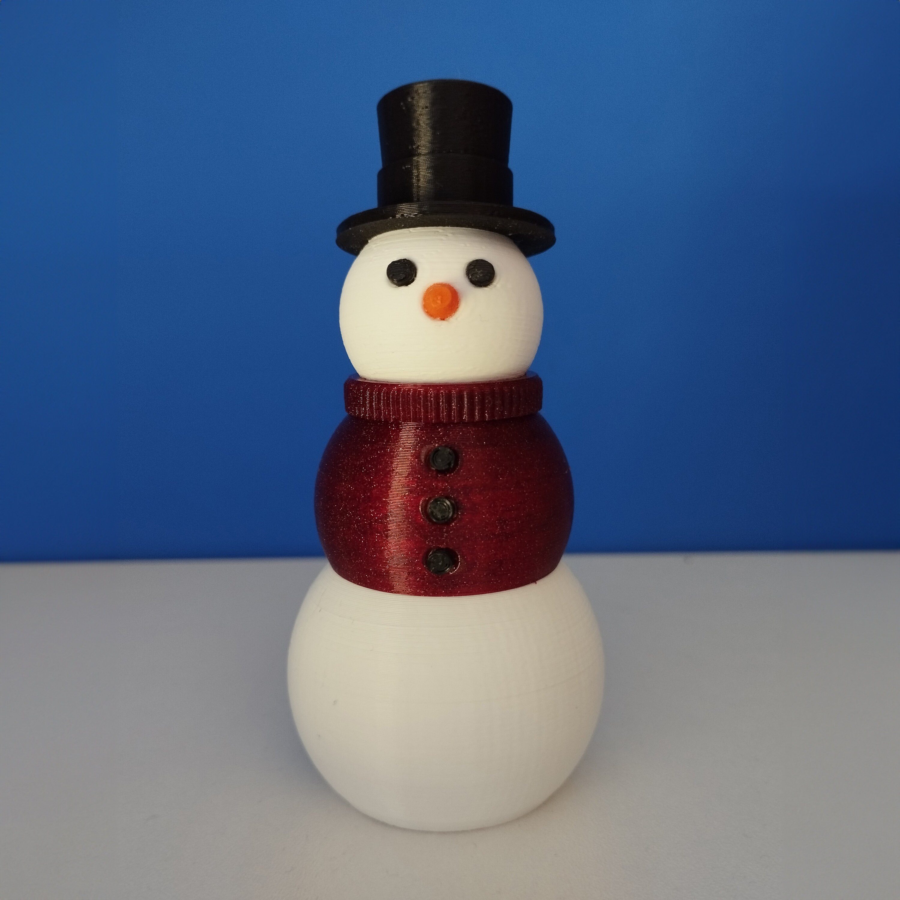 3D Printed Snowman Customizable 3d-printed Movable Snowmen Articulated ...