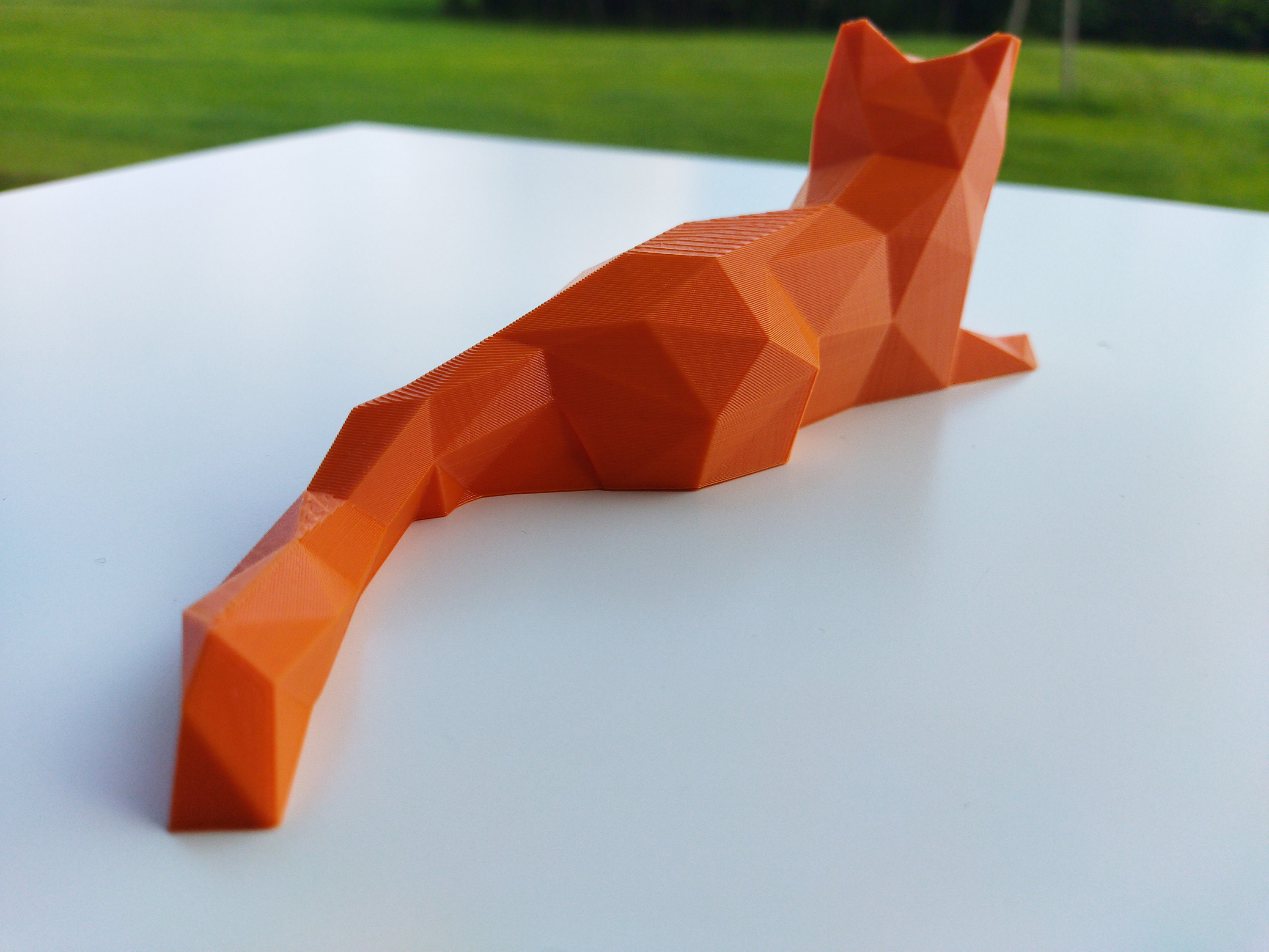 3D Printed Lying Cat | Low Poly Cat | 3D Prints - Etsy