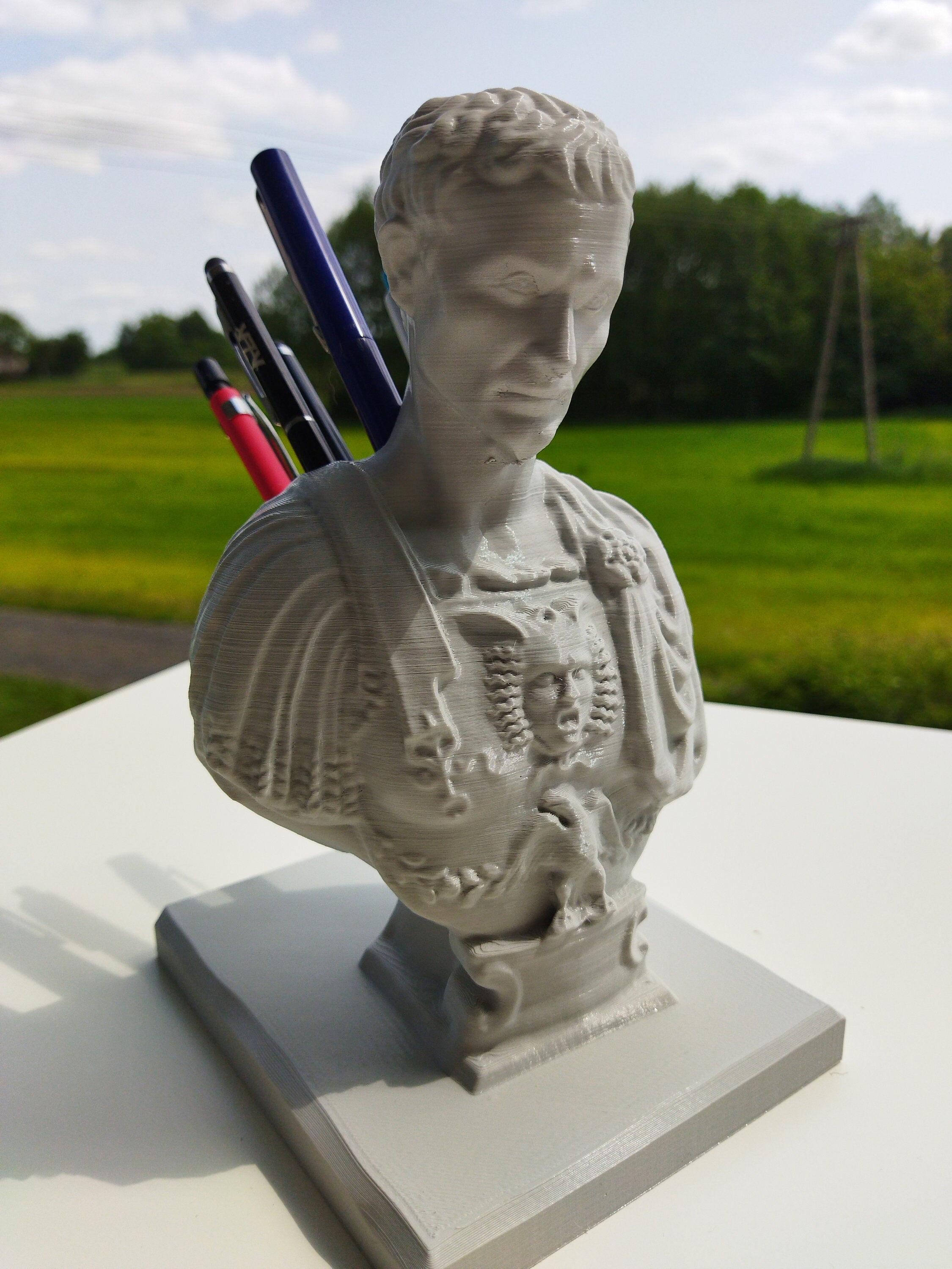 Julius Caesar Pen Holder 3D Printed Office Desk Organizer - Etsy