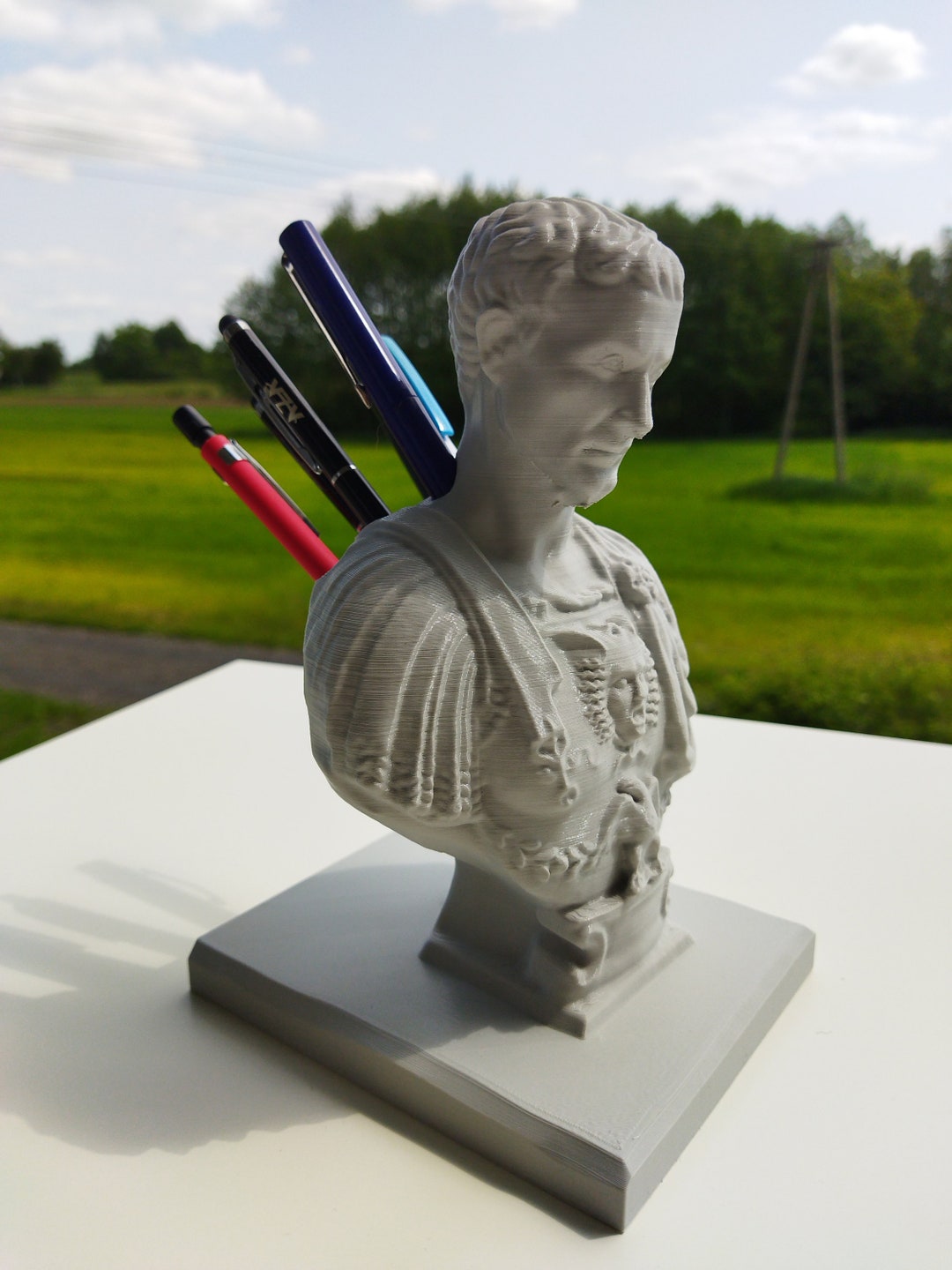 Julius Caesar Pen Holder 3D Printed Office Desk Organizer - Etsy