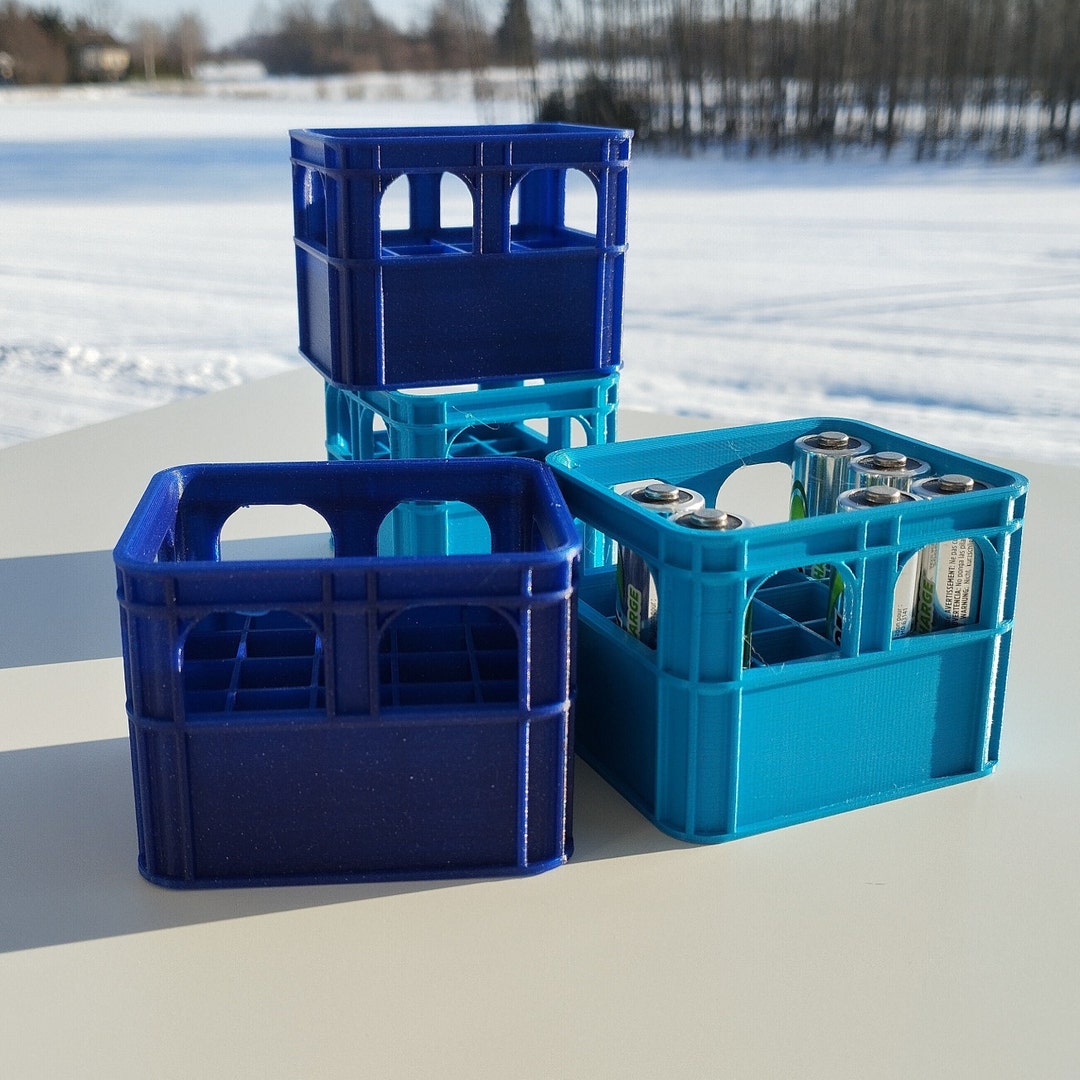 Battery Crates for AA/AAA Batteries - Customizable and Stackable - Eco ...