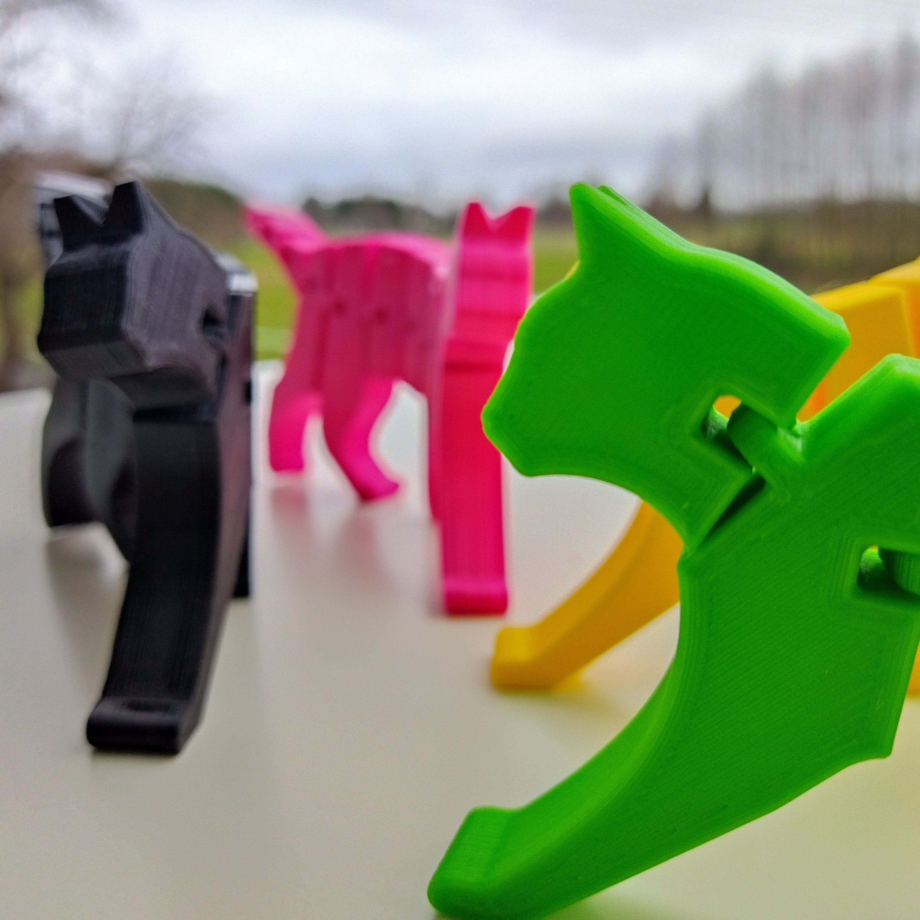 3D Printed Flexi Cat | PLA Figure - Etsy