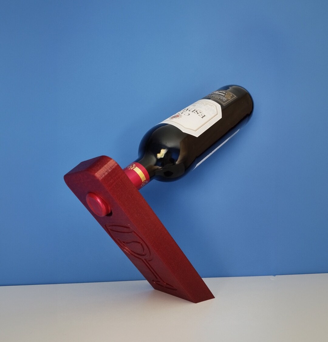 Modern 3D Printed Wine Holder in Multiple Colors | Eco-friendly PLA ...