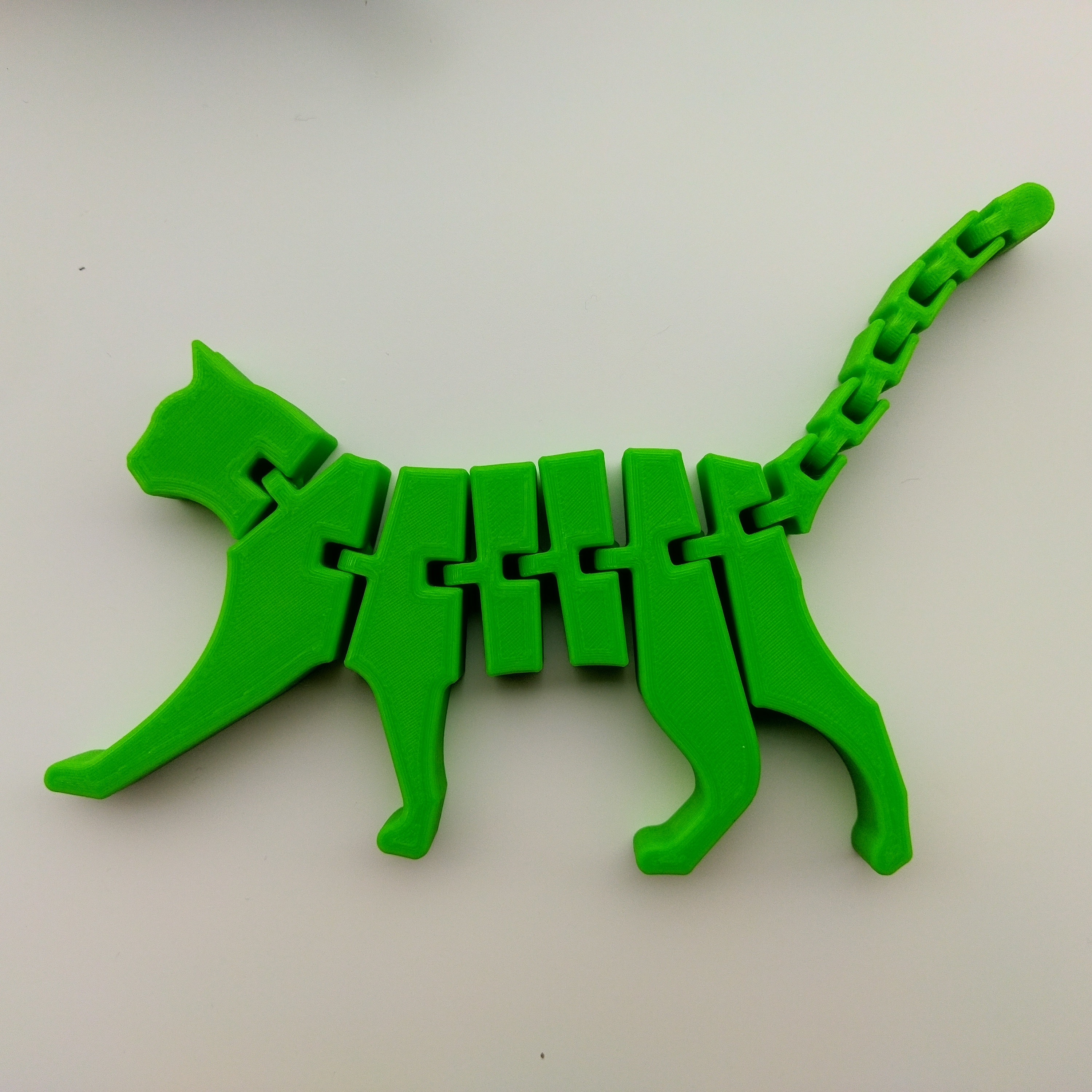 3D Printed Flexi Cat PLA Figure - Etsy