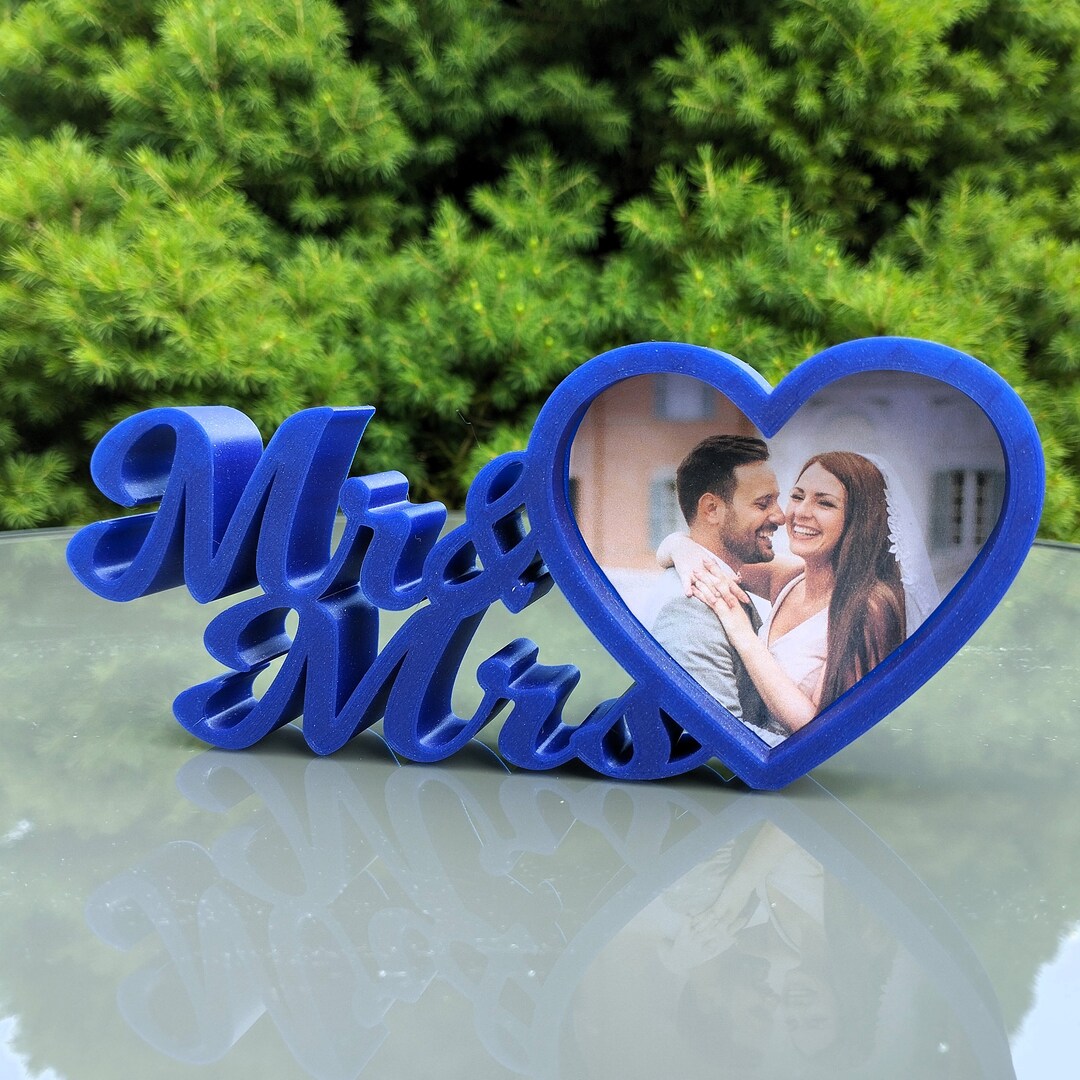 Mr&mrs Photo Frame - 3D PLA Printing - the Perfect Wedding and ...