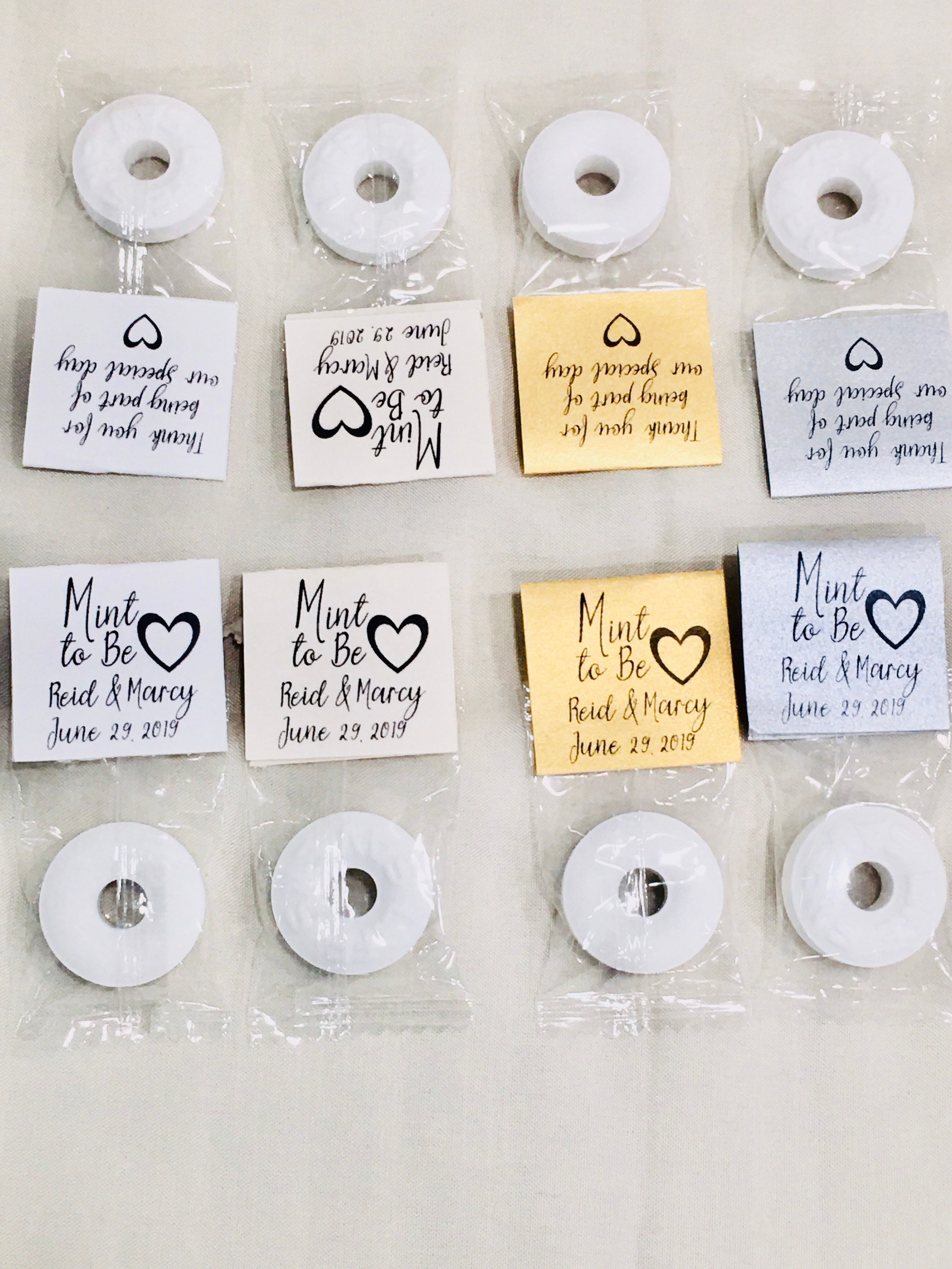 Personalized Wedding Favor Mints: Mint to Be, Names & Date - Etsy