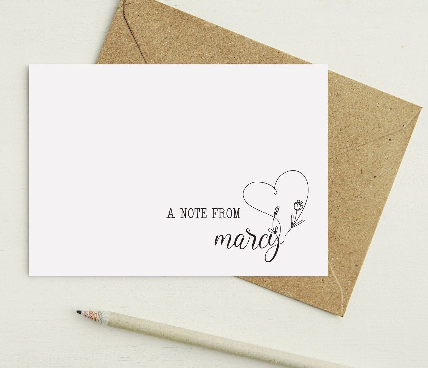 Personalized Note Card Set: Custom Stationery Gift - Etsy