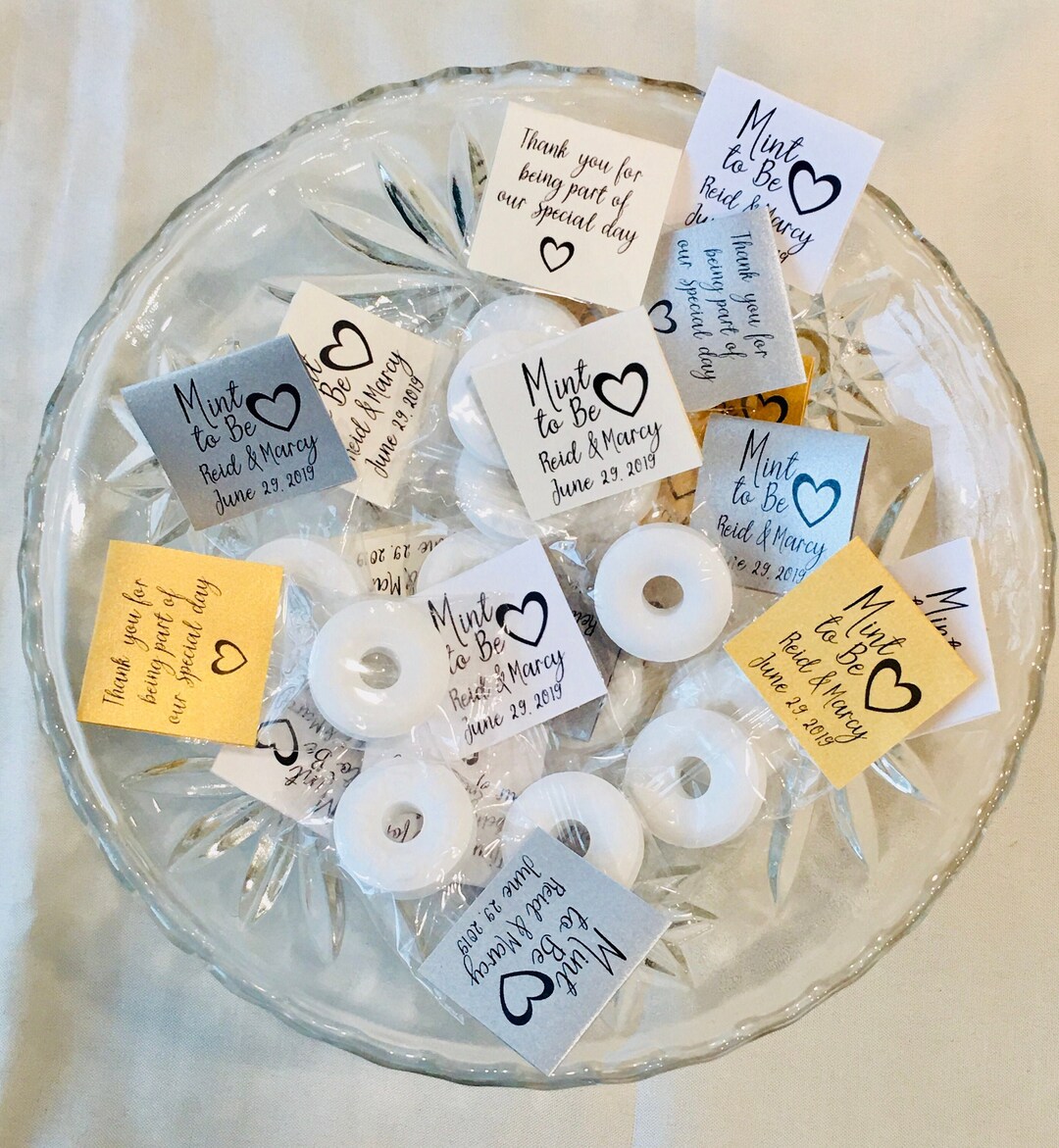 Personalized Wedding Favor Mints: Mint to Be, Names & Date - Etsy