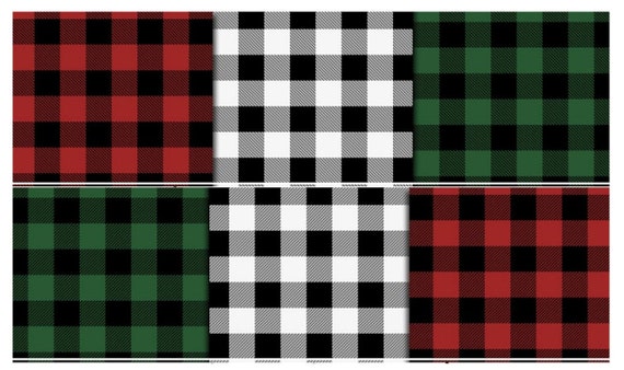 Buffalo Plaid Clipart Digital Download Printable Instant - Etsy
