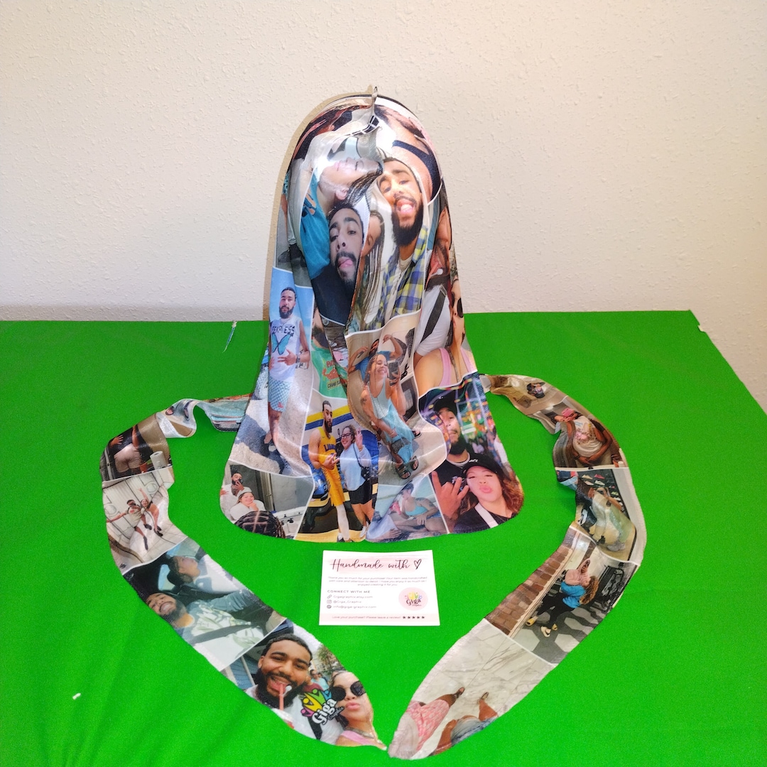 Custom Photo Durag: Personalized Silky Satin Hair Wrap - Etsy