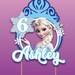 Queen Elsa Frozen Themed Birthday Personalized Cake Topper - Etsy