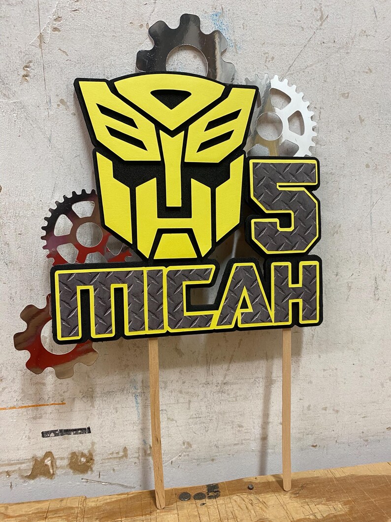 Autobot Transformers Cake Topper: Personalized Birthday Party Decor - Etsy