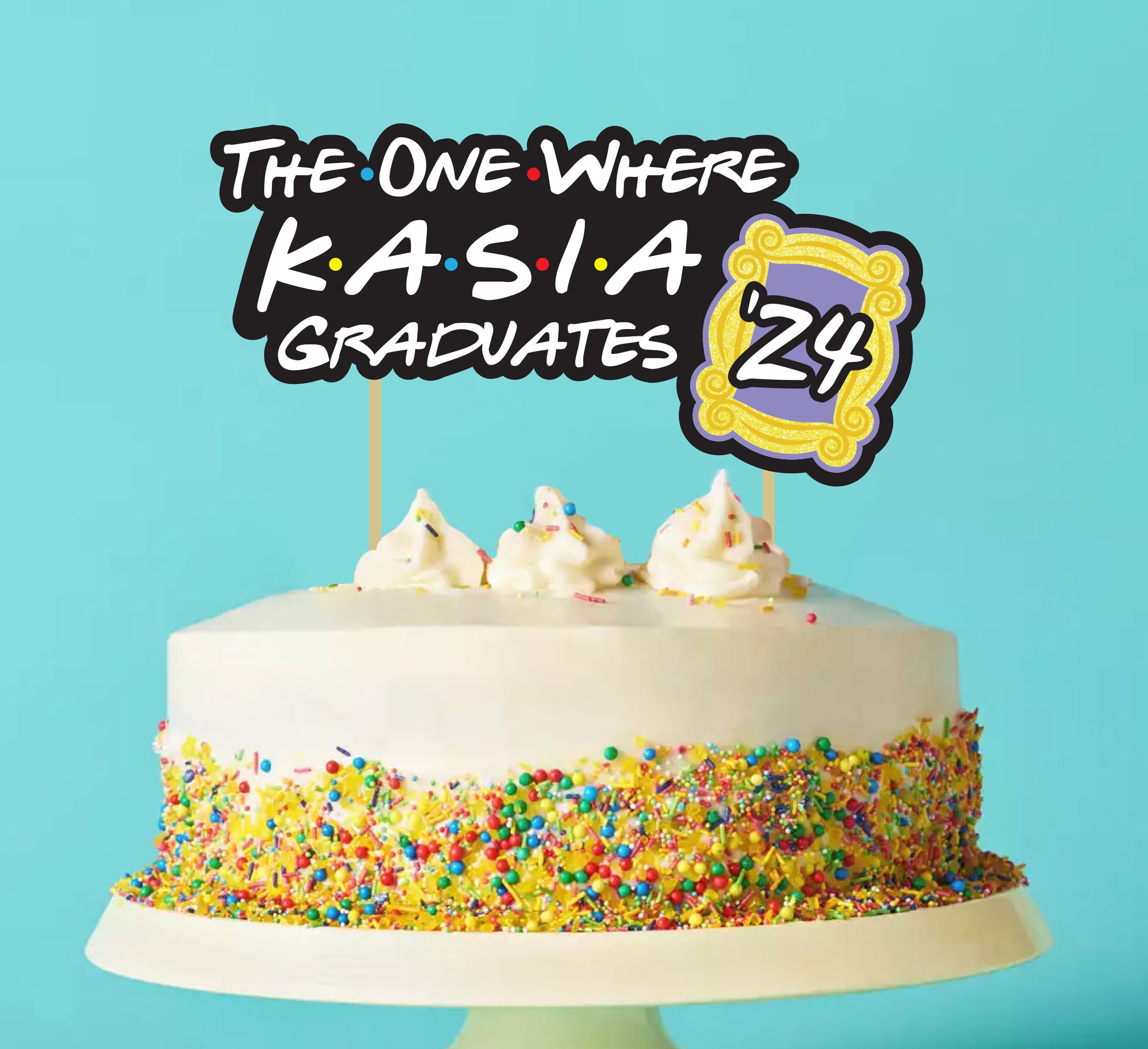 FRIENDS Personalized Birthday, Graduation, Celebration Cake Toppers - Etsy
