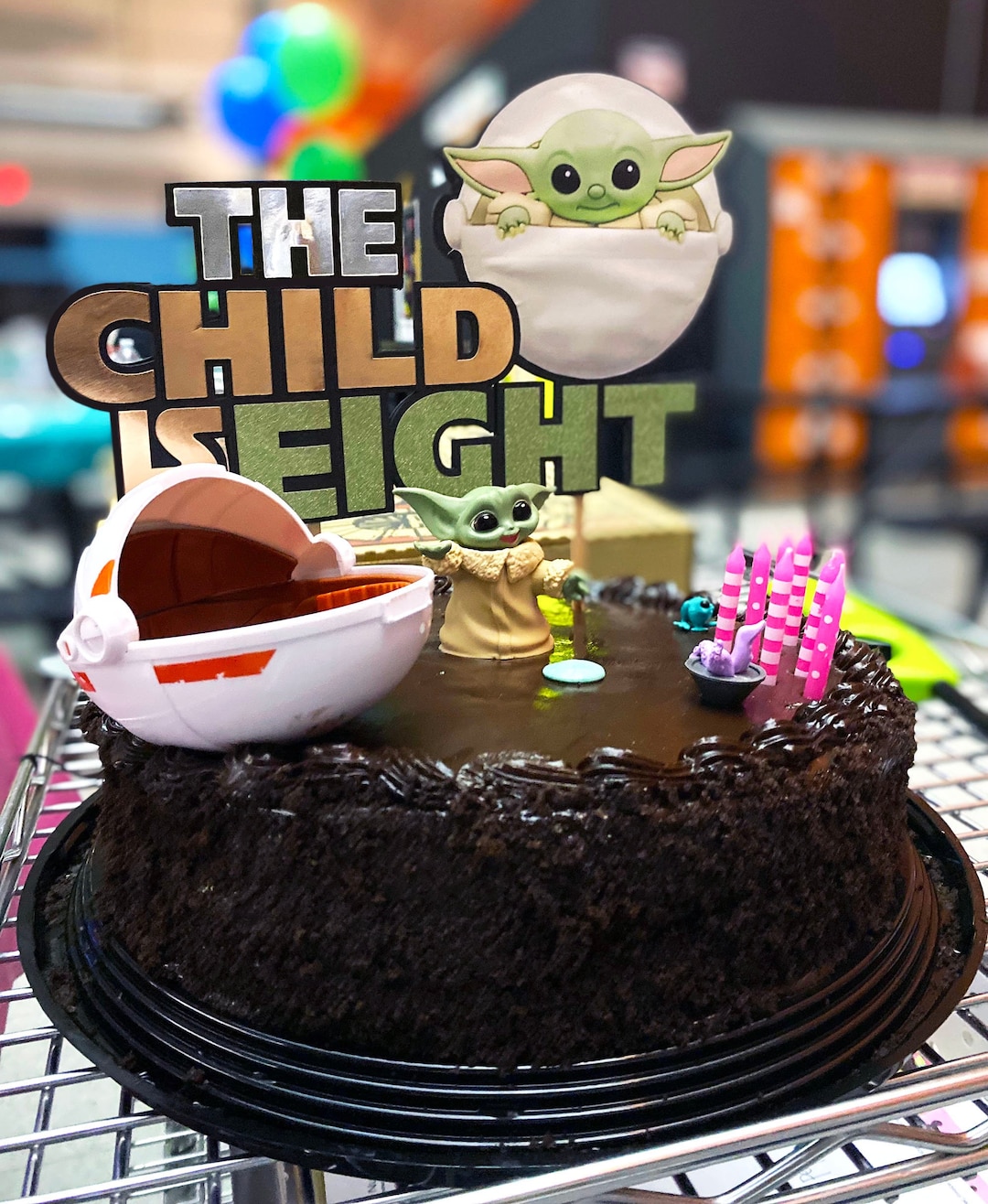 Baby Yoda Grogu the Child Age Cake Topper - Etsy