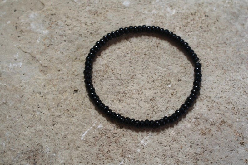 Red And Black Seed Bead Bracelet Set Seed Bead Bracelet Etsy