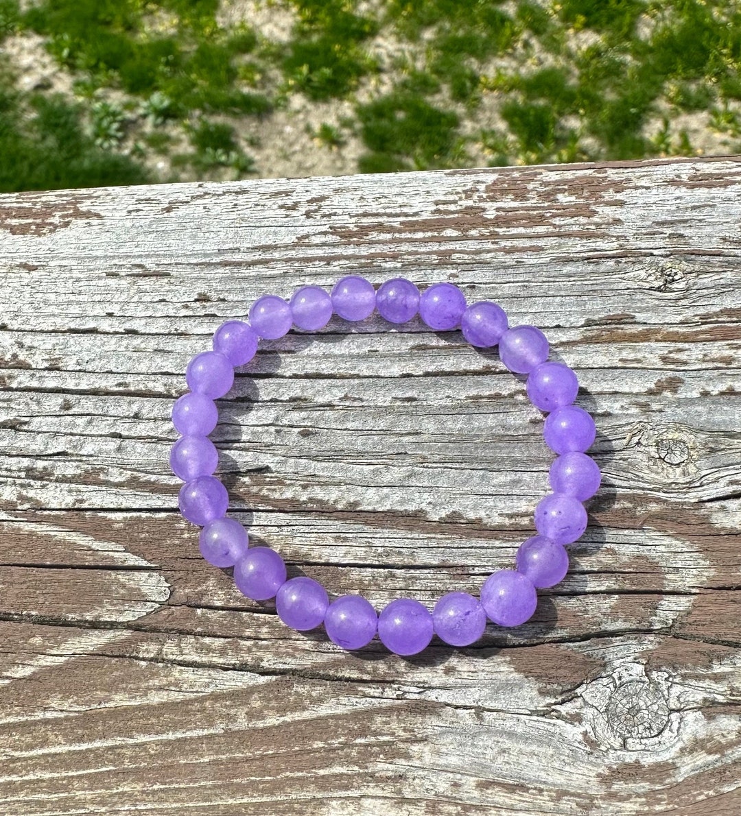 Purple Jade Bracelet, Jade Bracelet, Purple Bead Bracelet, Jade Jewelry ...
