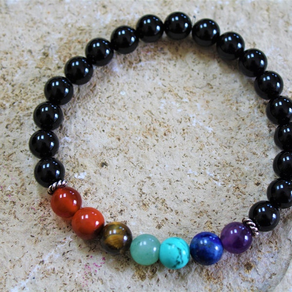 7 Chakra Bracelet - Etsy