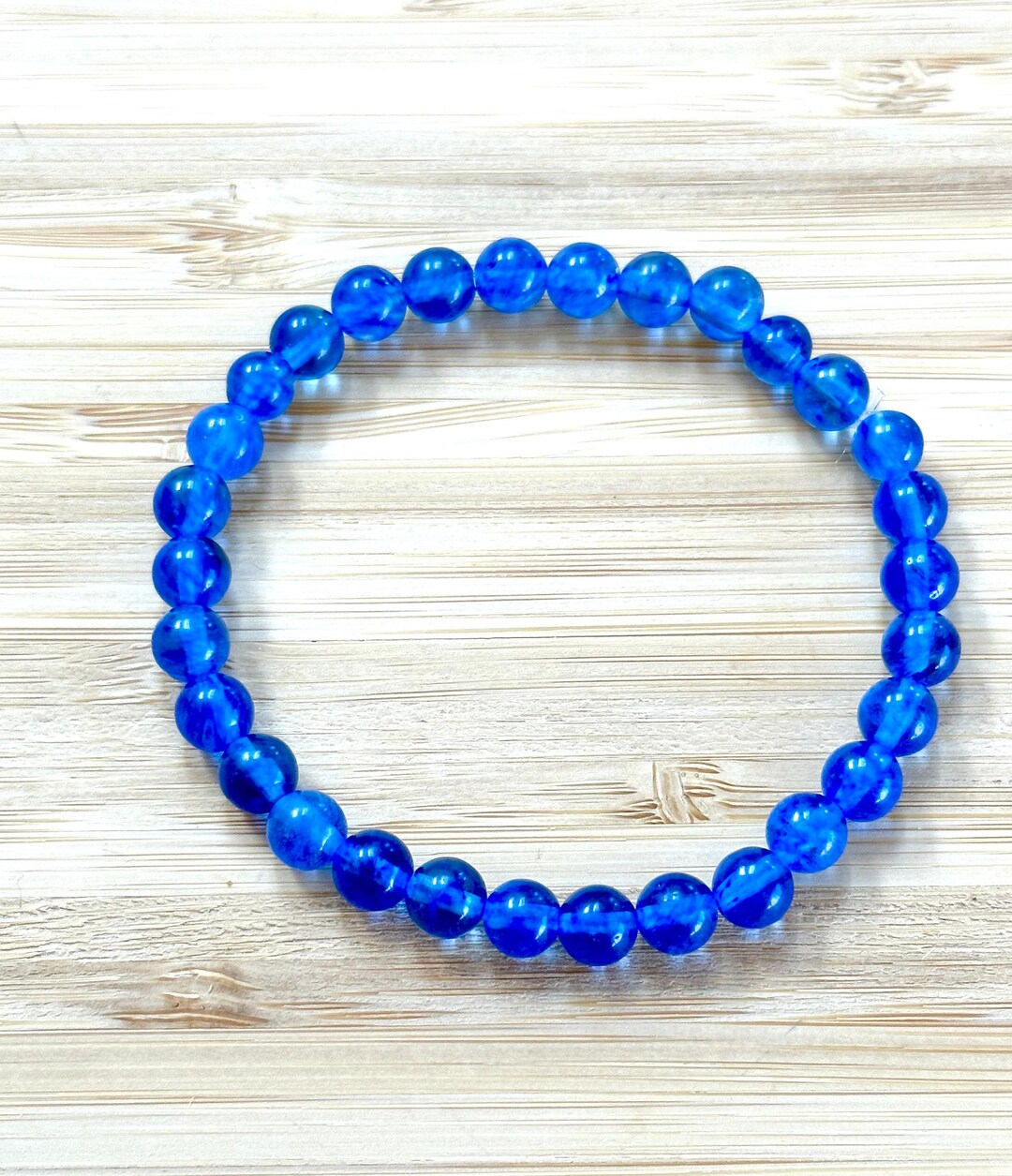 Blue Quartz Bracelet, Blueberry Quartz, Healing Bracelet, Calming ...