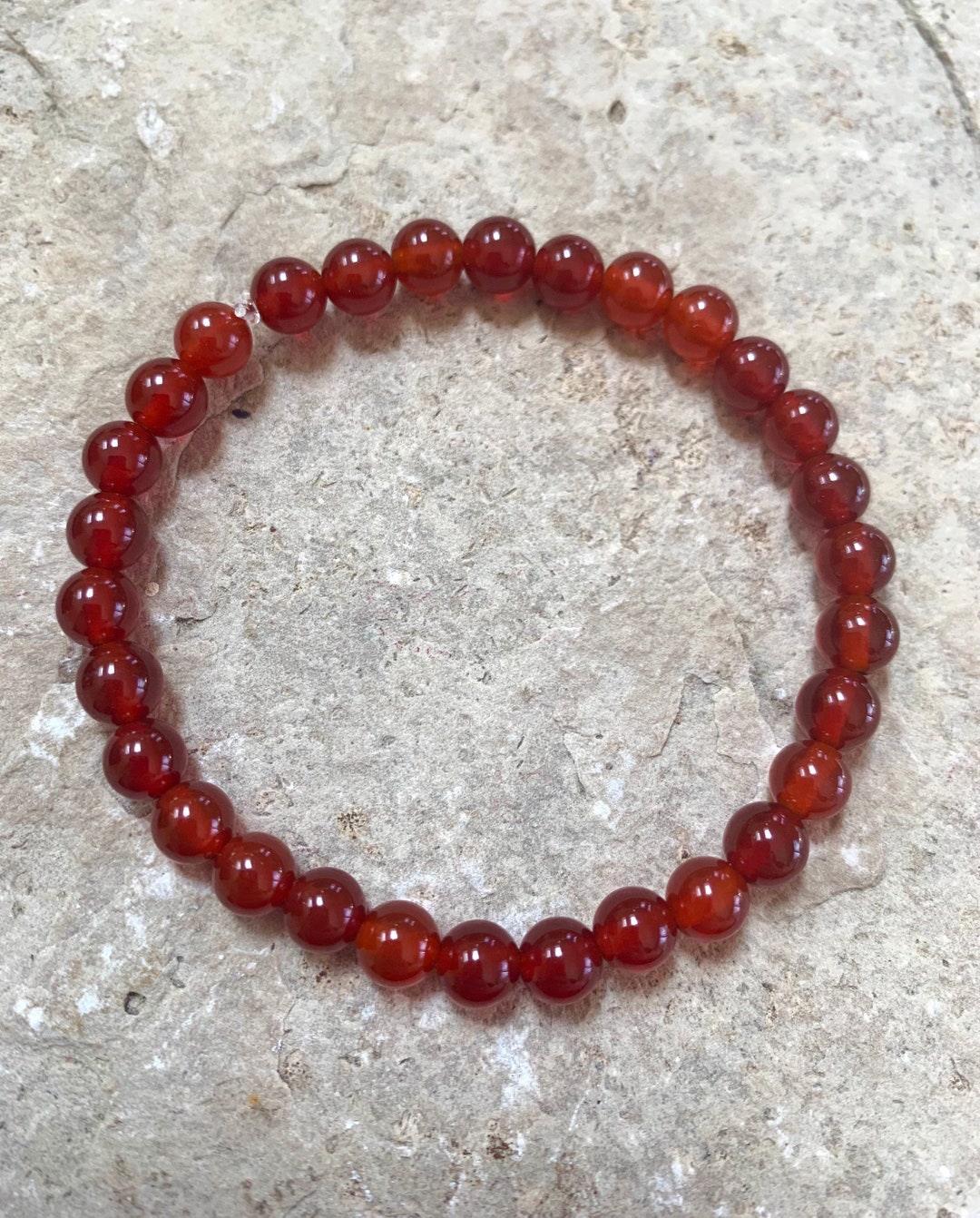Red Carnelian Bracelet, 6mm Carnelian Stacking Bracelet, Healing ...