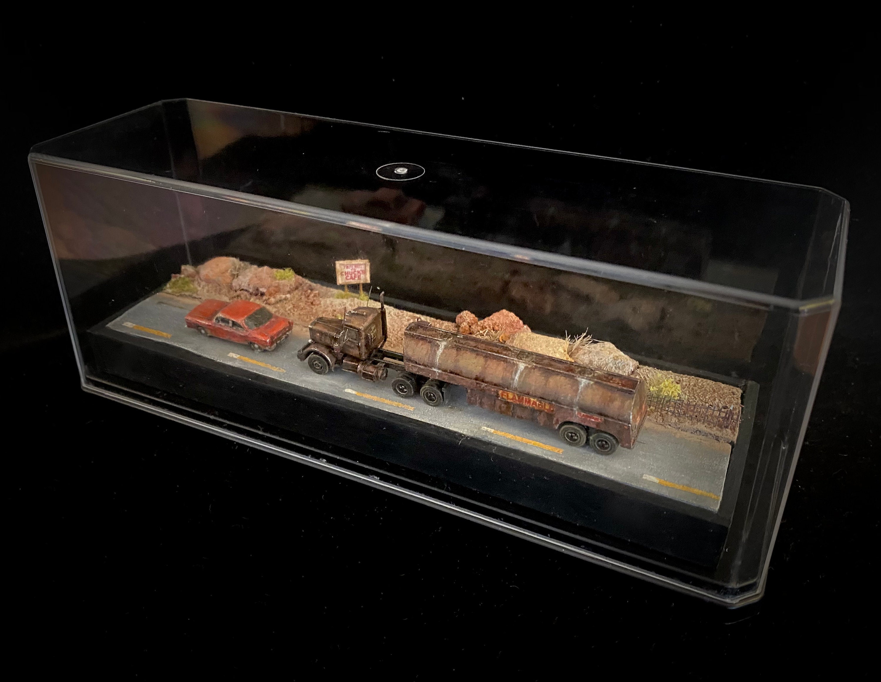 Duel Miniature Model Diorama With Display Case - Etsy