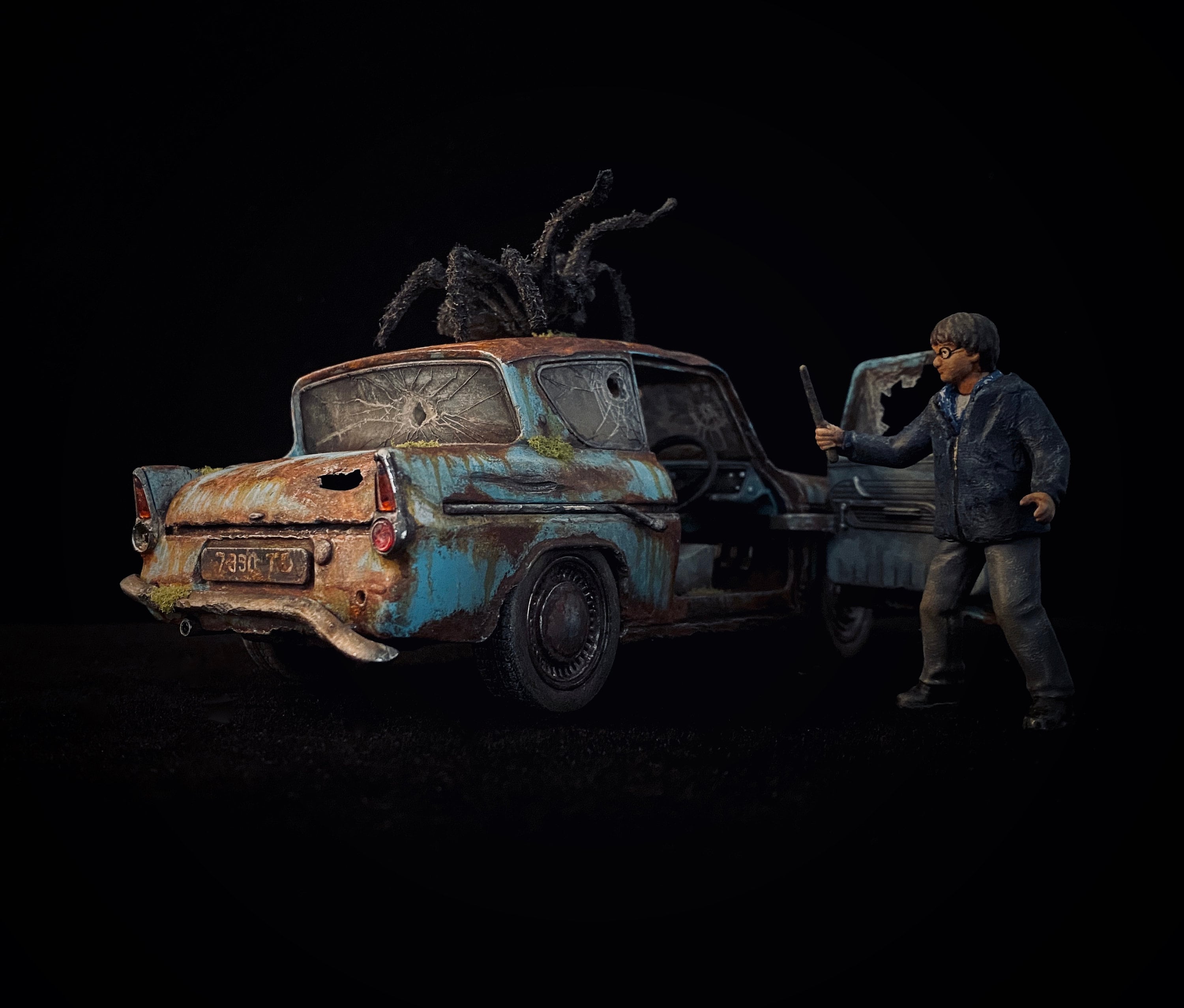 The Flying 1966 Ford Anglia From the Harry Potter Series - Etsy