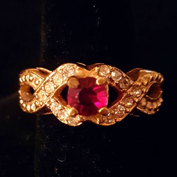 Avon Ruby Ring - Etsy