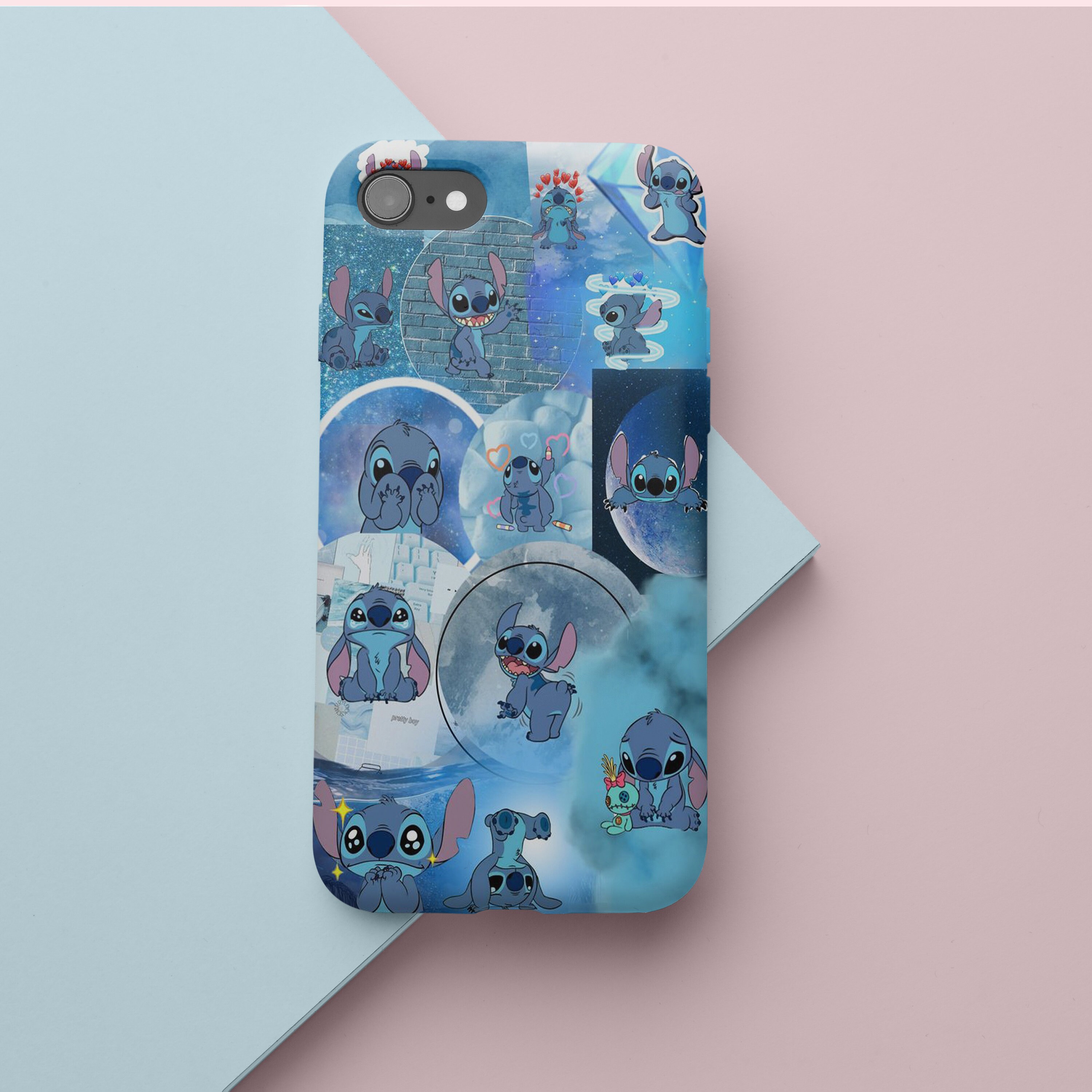 Disney Lilo and Stitch Cartoon Unique Fully Wrapped Plastic Phone Case ...