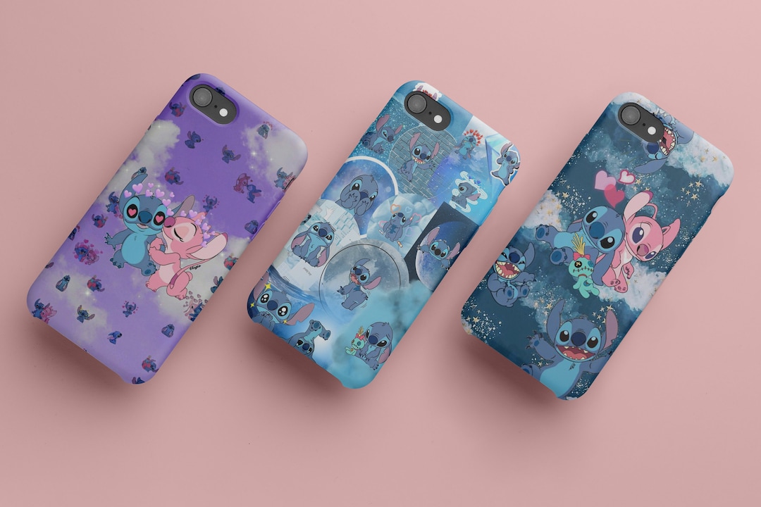 Disney Lilo and Stitch Cartoon Unique Fully Wrapped Plastic Phone Case ...