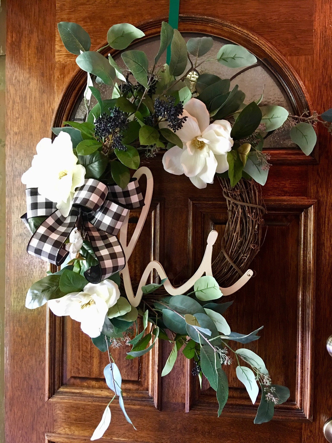 Farmhouse Wreath, Magnolia Wreath, Modern Farmhouse Wreath, Everyday ...