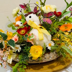 Two Ducks Tabletop Decor, Easter Centerpiece, Ducks and Florals ...