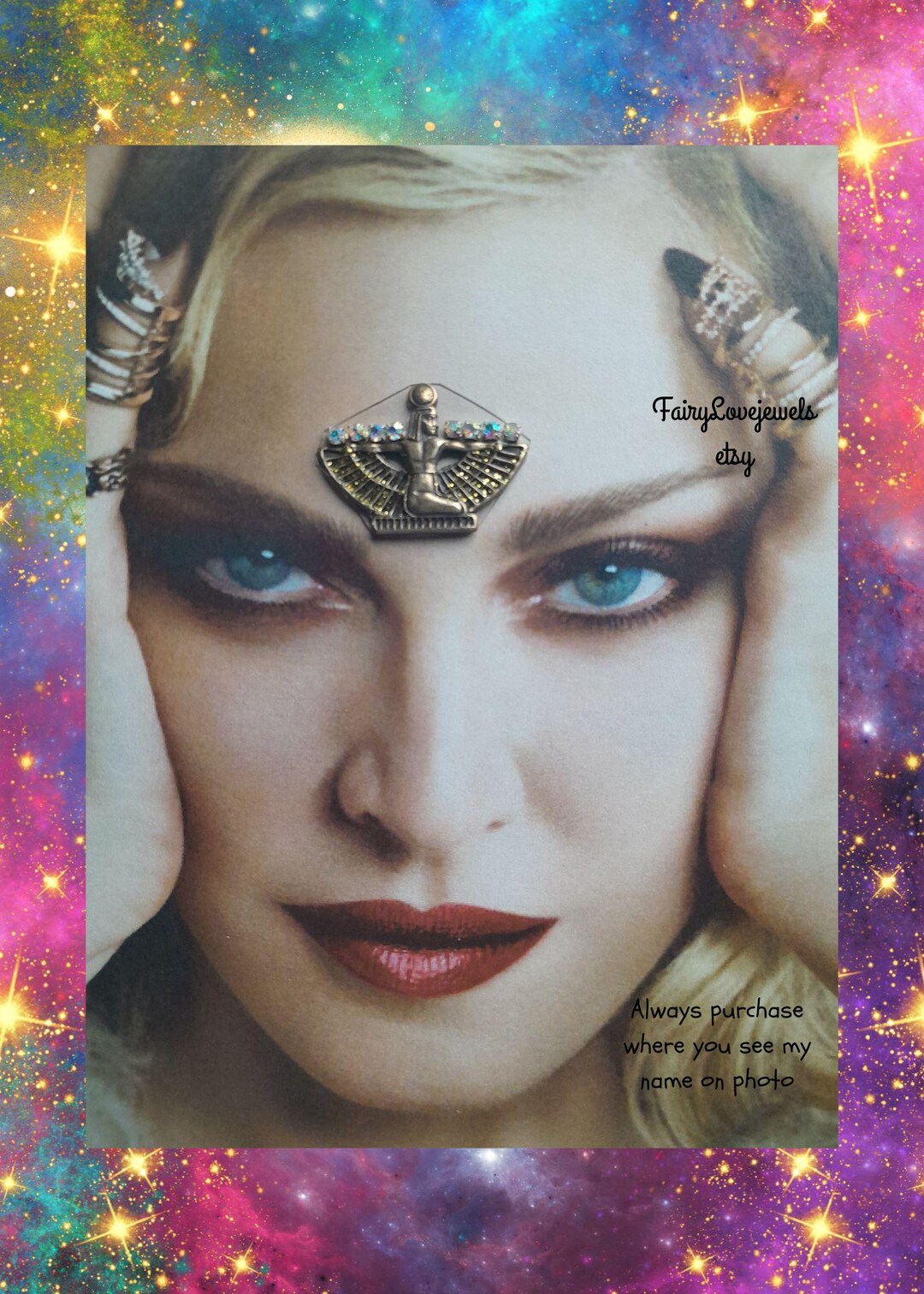 Egyptian Goddess ISIS Crystal Bindi,tribal Fusion Bindi, Third Eye ...
