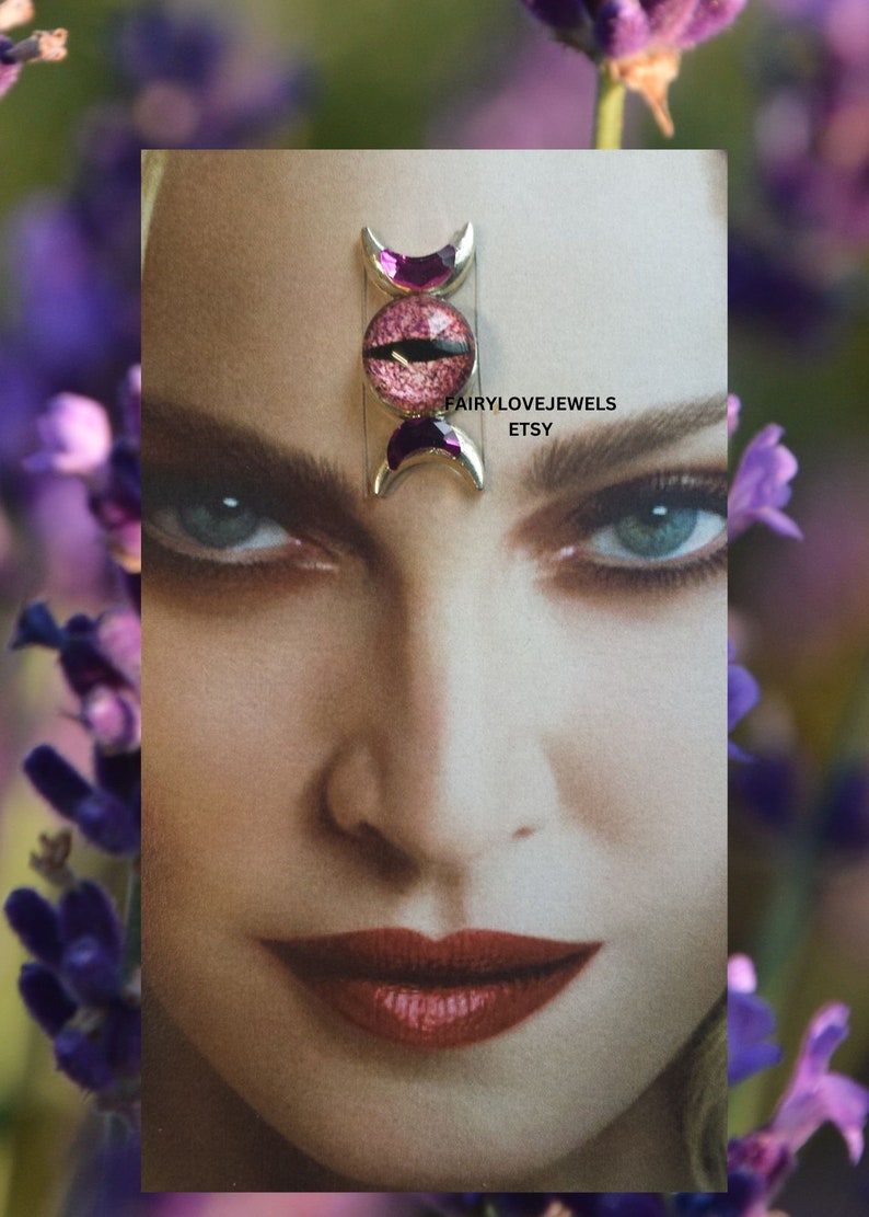 New Magic Eye Moon Bindi,triple Dragon Cat Eye Bindi/pentagram,tribal ...