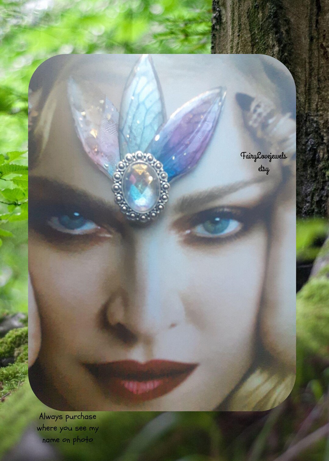 Fairy Cicada Wing Crystal Bindi, Tribal Fusion Bindi, Third Eye, Boho ...