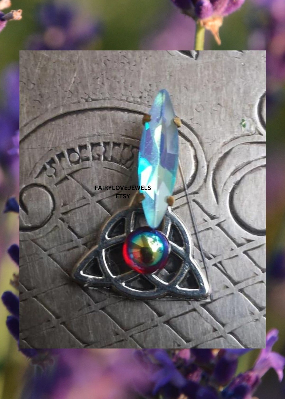 Triquetra Spells and Lore Bindi, Face Gem Jewel, Third Eye Bindi ...