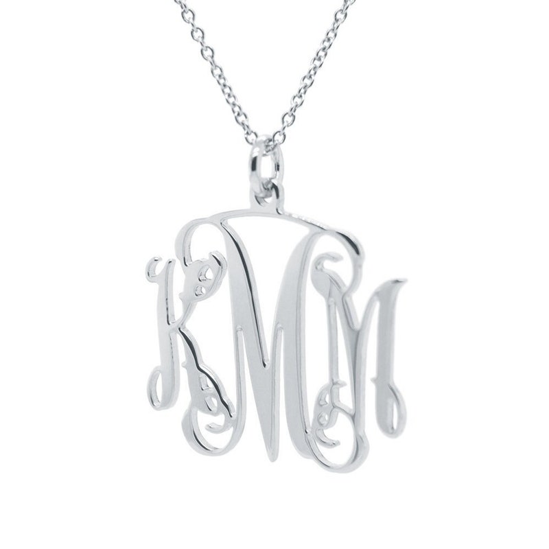 Monogram Necklace - Etsy