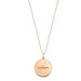 Love Disc Necklace in 18k Rose Gold Plated 925 Sterling Silver NICKEL ...