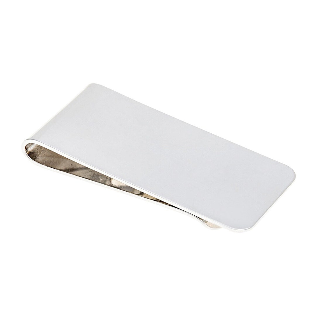 Personalized Money Clip in 925 Sterling Silver, Business Logo Money ...