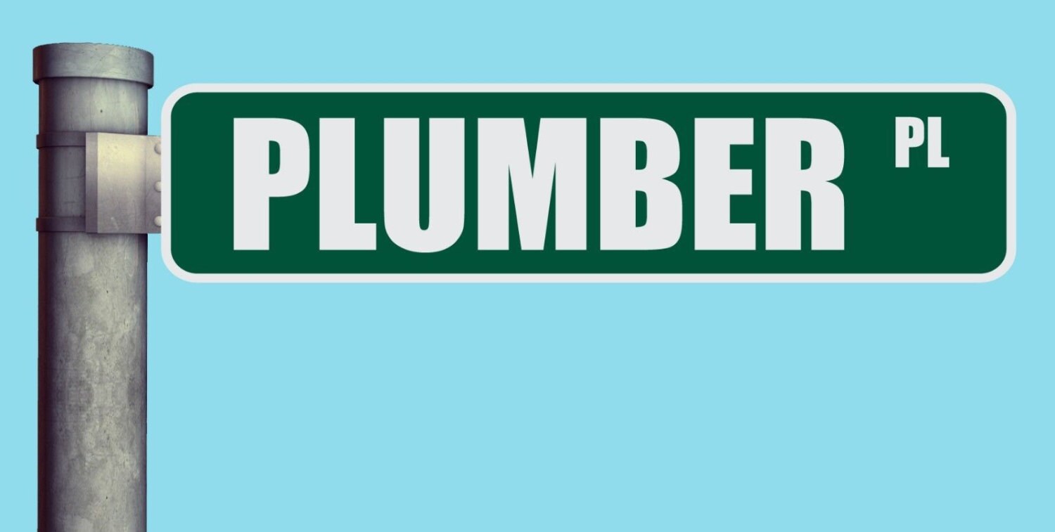 Plumber PL Street Sign Place Heavy Duty Aluminum Warning Parking Sign ...