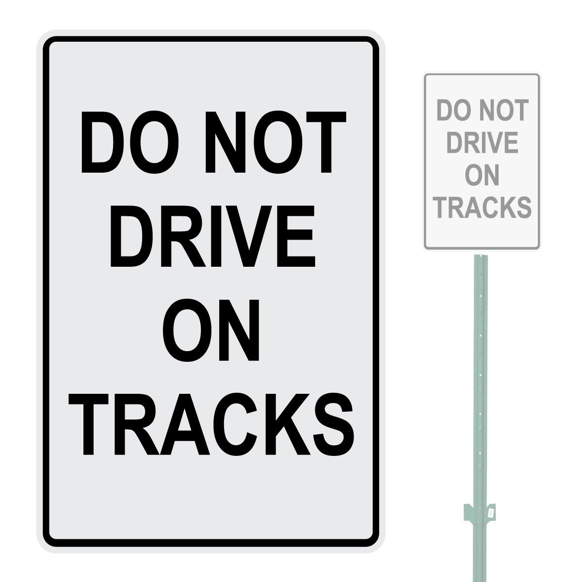 Do Not Drive on Tracks Heavy Duty Aluminum Warning Parking - Etsy