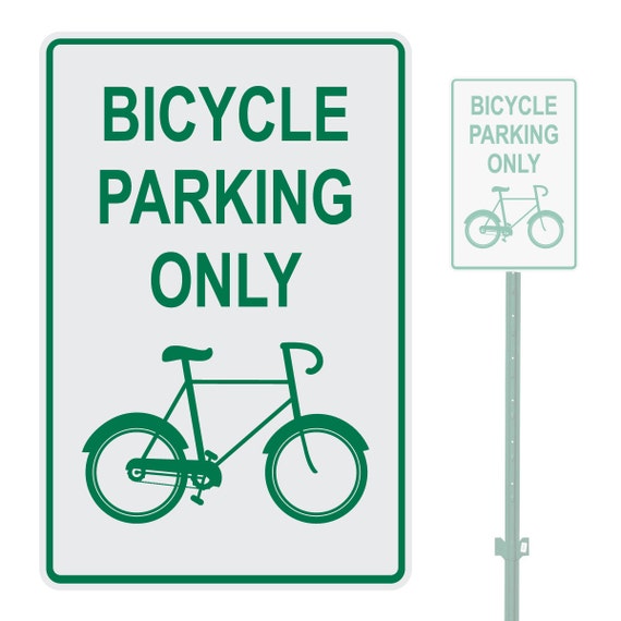 Bicycle Parking Only Heavy Duty Aluminum Warning Parking Sign - Etsy