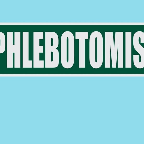 Phlebotomist Sign - Etsy