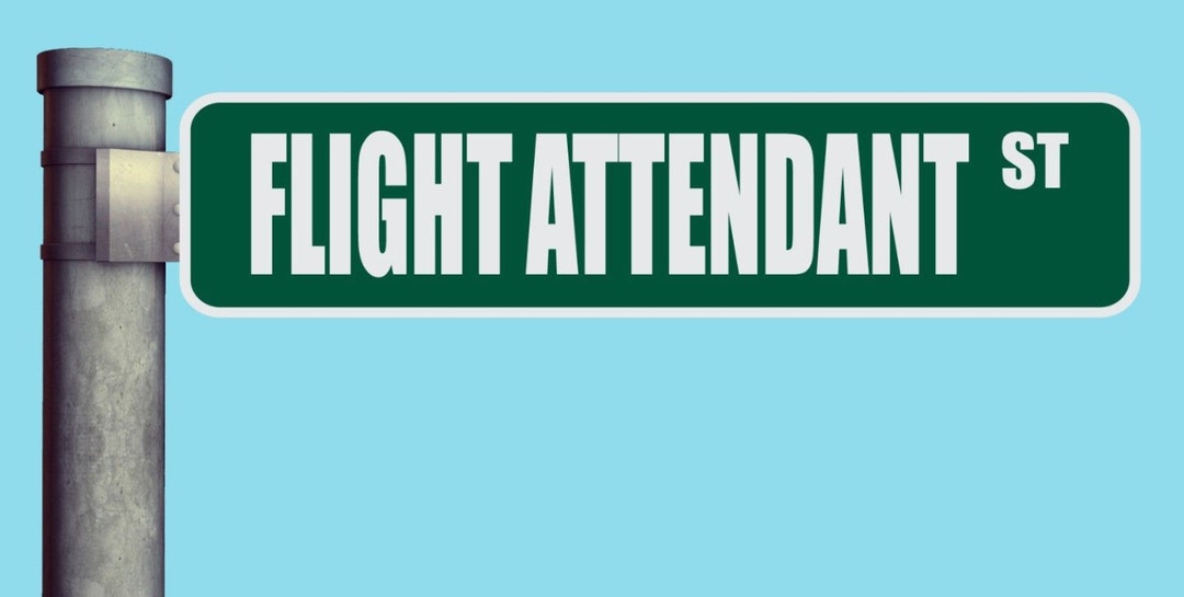 Flight Attendant ST Street Sign Heavy Duty Aluminum Warning Parking ...