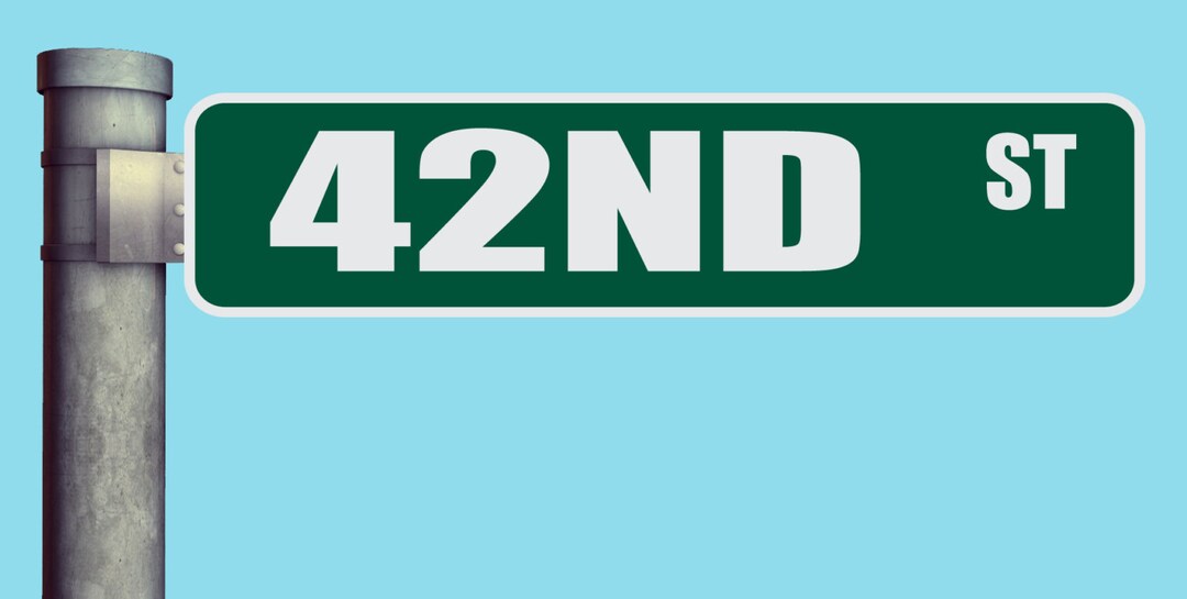 42nd ST Street Sign Heavy Duty Aluminum Warning Parking Sign 17" X 4 ...
