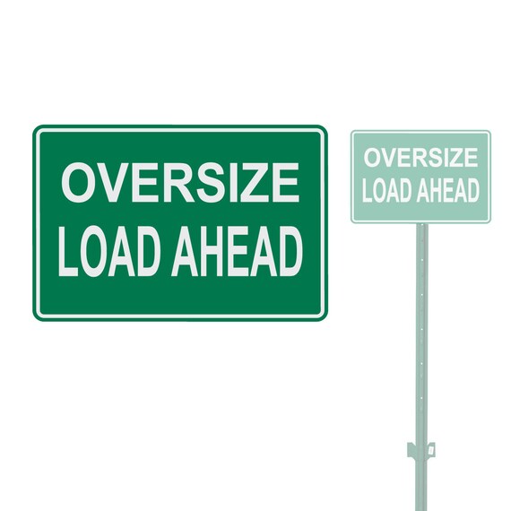 Oversize Load Ahead Heavy Duty Aluminum Warning Parking Sign | Etsy