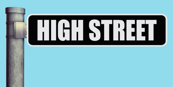 High Street Road Sign Heavy Duty Aluminum Warning Parking Sign | Etsy