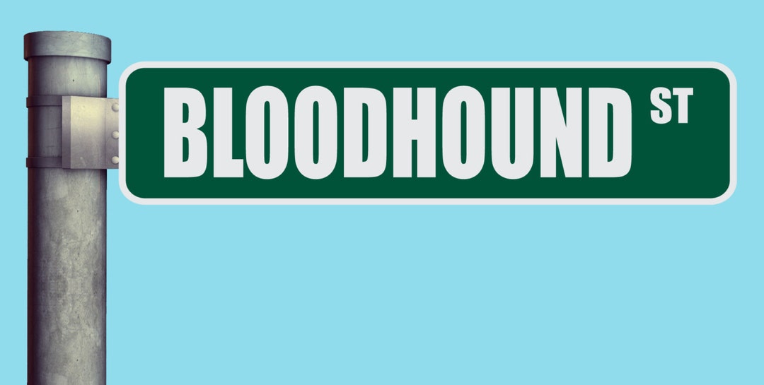 Bloodhound ST Street Sign Heavy Duty Aluminum Warning Parking Sign 17 ...