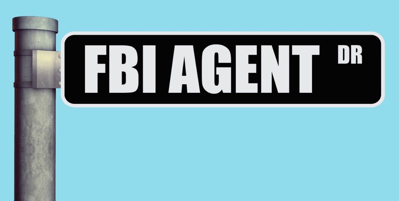 FBI Agent DR Street Sign Drive Heavy Duty Aluminum Warning Parking Sign ...